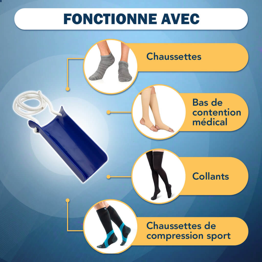 Enfile Bas Contention - Mettez vos bas facilement sans vous baisser