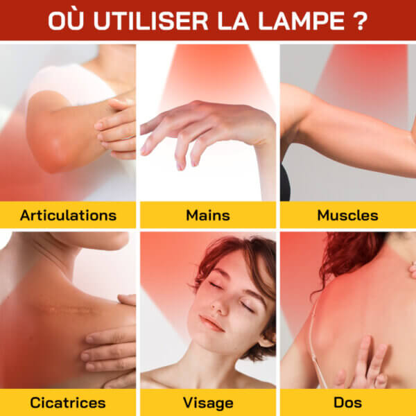 Lampe Lumière Rouge LED | Traitement Luminothérapie Rouge